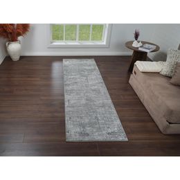 Teppich OTTO HOME, B:80cm L:400cm, grau, Kunstfaser, Wohnzimmer, Teppiche, "Hamsa, in Standard- und Premium-Qualit&auml;t, 9 mm oder 14 mm H&ouml;he", Dezenter