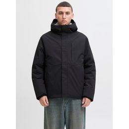 Jack & Jones JACK & JONES Herren Outdoorjacke "JJEKEEN JACKET AW25 SN", schwarz, Gr. XS, unifarben, Web, Obermaterial: 100% Polyester, Jacken