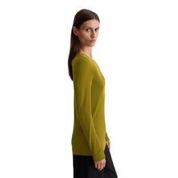 Marc O'Polo MARC O'POLO Damen Langarmshirt "aus TENCEL Modal-Baumwolle-Mix", gr&uuml;n, Basic, Gr. XS, unifarben, Obermaterial: 46% Modal, 46% Baumwolle, 8%