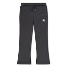 Converse M&auml;dchen Jogginghose "CNVG RELAXED FLARED PANT"schwarz matter, Gr. 128, Obermaterial: 60% Baumwolle, 40% Polyester, Hosen, sportlicher Stil