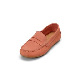 Marc O'Polo MARC O'POLO Damen Mokassin "aus Velours-Rindleder", Gr. 42, rosa, Obermaterial: 100% Leder, unifarben, Schuhe