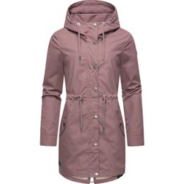 Ragwear Damen Parka "Canny", lila, Gr. S, Obermaterial: 65% Polyester, 35% Baumwolle. Innenfutter: 100% Polyester, Jacken, stylische &Uuml;bergangsjacke
