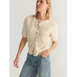 Trendyol Strickjacke Damen Gr&ouml;&szlig;e S/M ecru