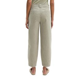Marc O'Polo MARC O'POLO Damen 7/8-Hose "MINU Barrel"ashy moss, Gr. 42, Twill, Obermaterial: 98% Baumwolle, 2% Elasthan, Hosen, Model Minu barrel aus Organic