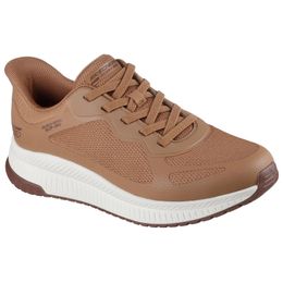 Skechers Herren Slip-On Sneaker "BOBS SQUAD 4", Gr. 47,5, braun, Synthetik, Textil, Schuhe, Trainingsschuh, Sneaker, Schn&uuml;rschuh zum einfachen