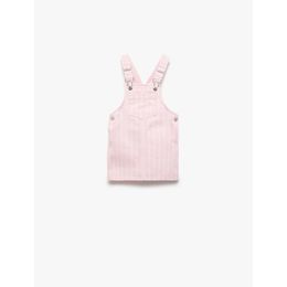 KOTON Kleid Gr&ouml;&szlig;e 80/86 ros&eacute; / wei&szlig;