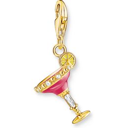 Thomas Sabo Anh&auml;nger Damen Gr&ouml;&szlig;e One Size gold / pink / rosa