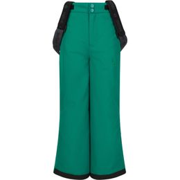 ZIGZAG Jungen Skihose "Soho", gr&uuml;n, Gr. 140, unifarben, 88% Polyester, 12% Elasthan, Hosen, mit abnehmbaren Hosentr&auml;gern