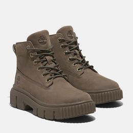 Timberland Damen Schn&uuml;rboots "GREYFIELD MID LACE UP BOOT", Gr. 38,5, braun, Leder, Schuhe, Winterstiefel, Schn&uuml;rstiefel, Winterschuhe