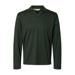 Selected Poloshirt 'SLHFAVE' Herren Gr&ouml;&szlig;e XS dunkelgr&uuml;n