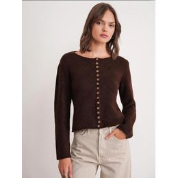 Mixray Knit Cardigan female Brown size S/L