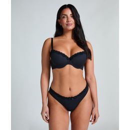 Hunkem&ouml;ller HUNKEM&Ouml;LLER Damen String "String Lola", Gr. Mschwarz, 74% Polyamid, 26% Elasthan, Unterhosen