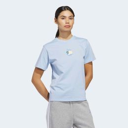Damen T-Shirt "W DESTIADI T 2", blau, Gr. XL, adidas Sportswear, Obermaterial: 100% Baumwolle, Shirts