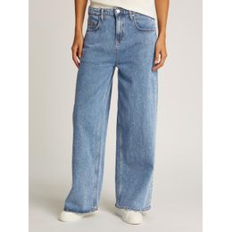 Tommy Jeans Damen Loose-fit-Jeans "CHARLIE MR LOOSE WD"denim medium, Gr. 30, unifarben, Denim/Jeans, Obermaterial: 99% Baumwolle, 1% Elasthan, Jeans,