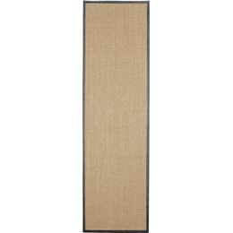 Teppich HEINE HOME, B:80cm H:7mm L:270cm, grau, Sisal, Wohnzimmer, Teppiche