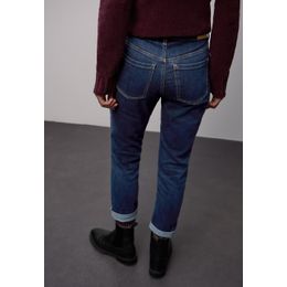 Street One Damen 5-Pocket-Jeans "Style BOYFRIEND", blau, Gr. 28, unifarben, Denim/Jeans, Obermaterial: 79% Baumwolle, 15% Polyester (REPREVE), 4%