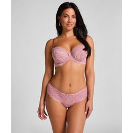 Hunkem&ouml;ller HUNKEM&Ouml;LLER Damen Hipster "Brazilian Marine", Gr. Mrosa, 93% Polyamid, 7% Elasthan, Unterhosen