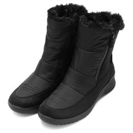Ara Damen Winterstiefelette "M&Uuml;NCHEN", Gr. 41schwarz, Lederimitat, Textil, unifarben, Schuhe, Snowboots, Winterstiefel mit Gore-Tex und schuhweite H