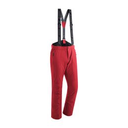 Maier Sports Herren Skihose "Joscha Slim", rot, Gr. 50, 100% Polyester, Hosen, Herren Schneehose mit Hosentr&auml;gern, wind/wasserdicht, Slim Fit