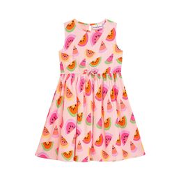 DANAMADE M&auml;dchen Sommerkleid "DANAMADE Dresses DVICKY"neon pink, Gr. 116, Obermaterial: 100% Baumwolle. Futter: 100% Baumwolle, Kleider