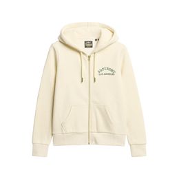 Superdry & Co Zip-Up Hoodie female Beige size 14