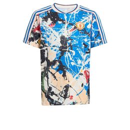adidas Performance Funktionsshirt 'Manchester United Stone' Jungen Gr&ouml;&szlig;e 140 hellbeige / azur / schwarz