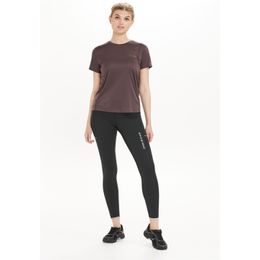 Endurance Damen Funktionstights "Energy V2", schwarz, Gr. 46, unifarben, 81% Polyester, 19% Elasthan, Hosen, mit praktischer Quick-Dry-Funktion