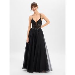 LUXUAR Fashion Abendkleid Damen Gr&ouml;&szlig;e 36 schwarz