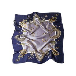 Alberto Cabale Schal 'Petit carr&eacute; de Soie Multirings Cl&eacute;o' Damen Gr&ouml;&szlig;e 70x70 navy