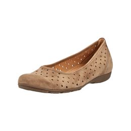 Gabor Damen Ballerina "Gabor Ballerinas Leder", Gr. 41braun, Leder, Schuhe