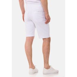 Cipo & Baxx CIPO & BAXX Herren Stoffhose "Hose", wei&szlig;, Gr. S, bedruckt, 72% Baumwolle, 22% Polyester, 6% Elasthan, Hosen, mit Bein-Print