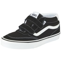 Vans Kinder Sneaker "Brooklyn Mid V", Gr. 34,5, schwarz-wei&szlig;, Leder, Schuhe