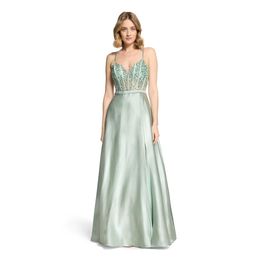 Vera Mont Damen Abendkleid "Damen mit Stickerei", gr&uuml;n, festlich, Gr. 34, Satin, Obermaterial: 95% Polyester, 5% Elasthan. Besatz: 100% Polyamid.