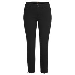 MAC Damen 7/8-Jeans "Dream Chic", schwarz, Gr. 40, unifarben, Denim/Jeans, Obermaterial: 48% Baumwolle, 48% Polyester, 4% Elasthan, Jeans, verk&uuml;rzte
