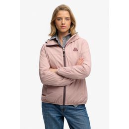 Superdry Damen Outdoorjacke "ESSENTIAL TRI WINDBREAKER JKT", rosa, Gr. XS, unifarben, Web, Obermaterial: 100% Polyester, Jacken, Loose Fit, mit