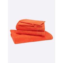 w&auml;schepur Handtuch W&Auml;SCHEPUR, B:50cm L:100cm, orange, 100% Baumwolle, Handt&uuml;cher