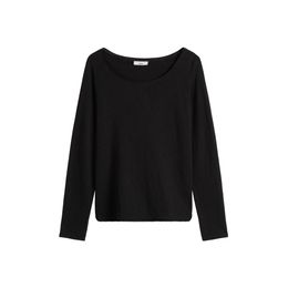 Marc O'Polo Damen Langarmshirt "aus Organic Cotton", schwarz, Gr. XS, MARC O'POLO DENIM, unifarben, Obermaterial: 100% Baumwolle, Shirts