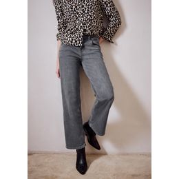 Damen Comfort-fit-Jeans, grau, Gr. 36, STREET ONE STUDIO, unifarben, Jeans, 85% Baumwolle, 9% Polyester, 4% Elastomultiester, 2% Elasthan, Jeans, mit