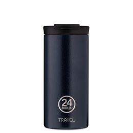 24Bottles Trinkflasche 'Travel Tumbler 600 ml' Herren Gr&ouml;&szlig;e XS/XL blau / schwarz