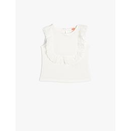 KOTON Tanktop M&auml;dchen Gr&ouml;&szlig;e 86/92 wei&szlig;