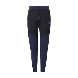 Nike Sportswear Hose 'TCH FLC' Herren Gr&ouml;&szlig;e 35/36 dunkelblau / lavendel / schwarz