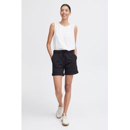 oxmo Damen Chinoshorts "Chinoshorts OXChanel", schwarz, Gr. 36, Obermaterial: 98% Baumwolle CO. 2% Elasthan EL., Hosen