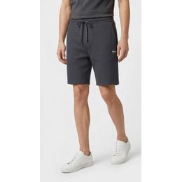 BOSS Herren Pyjamashorts "Waffle Shorts", Gr. S, blau, Jersey, Obermaterial: 60% Baumwolle, 40% Polyester, Hosen