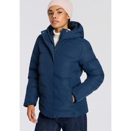 CMP Damen Steppjacke "WOMAN JACKET FIX HOOD", blau, Gr. 40, Obermaterial: 100% Polyester. Futter: 100% Polyester. Wattierung: 100% Polyester, Jacken,