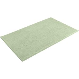 Badematte OTTO HOME, H:10mm, gr&uuml;n, Polyester, Badematten, "Vanessa, Badvorleger, Badezimmer Teppich", Badteppich, weiche Haptik, unifarben