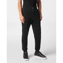 Philipp Plein Herren Jogginghose "Jogginghose"02, schwarz, Gr. XXXL, Obermaterial: 100% Baumwolle, Hosen