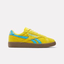 Reebok CLASSIC Damen Sneaker "CLUB C GROUNDS UK", Gr. 39, gelb, Leder, Synthetik, Schuhe
