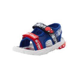 Disney Kinder Sandale "Spiderman", Gr. 30, blau, Textil, Schuhe, mit cooler Blinkfunktion