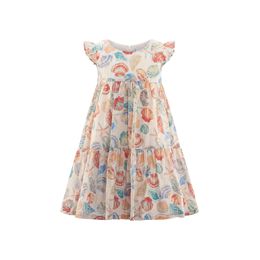 happy girls M&auml;dchen Sommerkleid "M&auml;dchenkleid"beige, Gr. 116, Stoff, 100% Baumwolle, Kleider