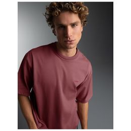 TRIGEMA Herren T-Shirt "TRIGEMA Heavy Oversized T-Shirt", rot, Gr. S, Single Jersey, 100% Baumwolle, Shirts
